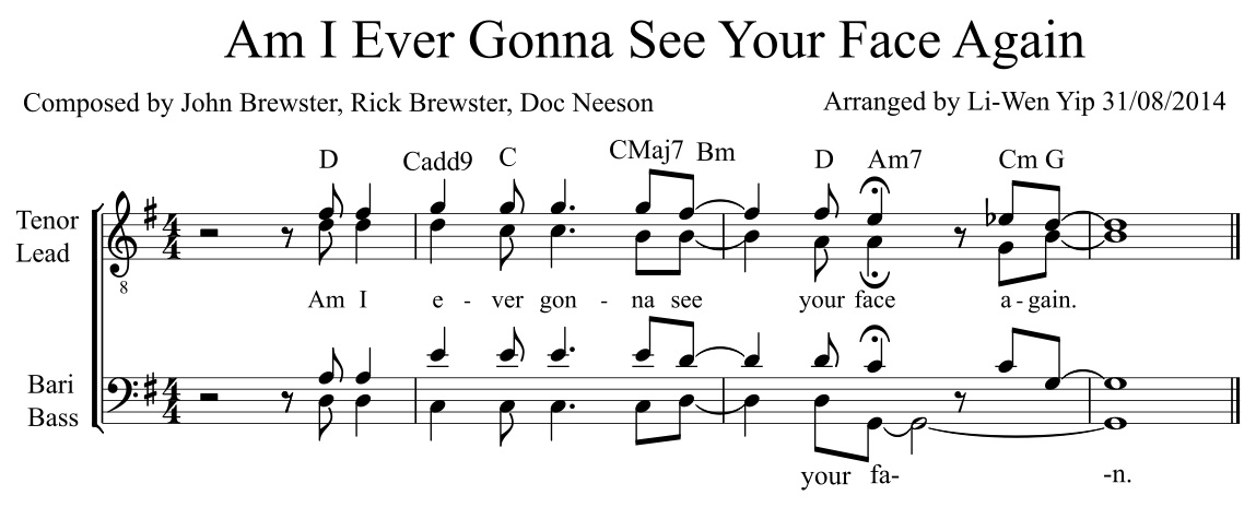 Barbershop Tags - Am I Ever Gonna See Your Face Again