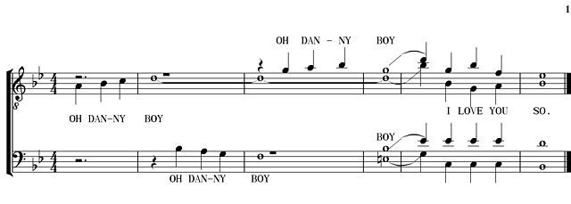 Barbershop Tags - Danny Boy (Lead-Bass-Tenor version)