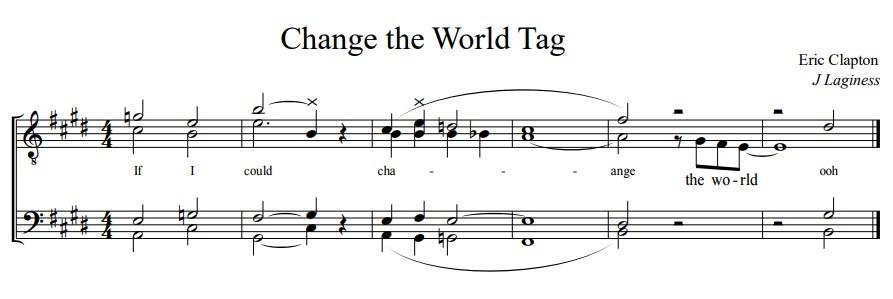 Barbershop Tags - If I Could Change the World