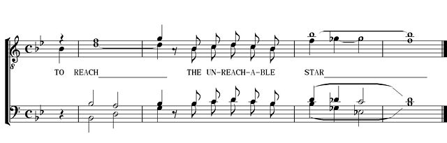 Barbershop Tags - To Reach the Unreachable Star (Version in Bflat)