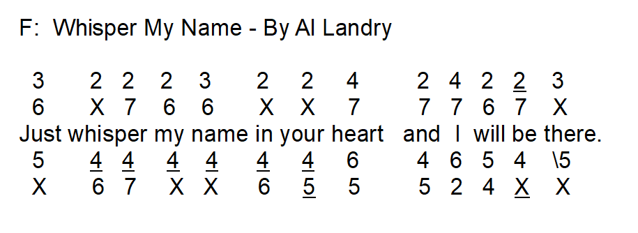 Barbershop Tags - Whisper My Name