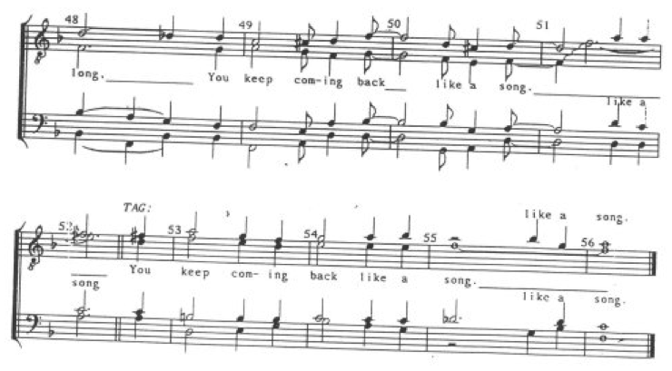 Barbershop Tags - You Keep Coming Back Like A Song (Extended version)